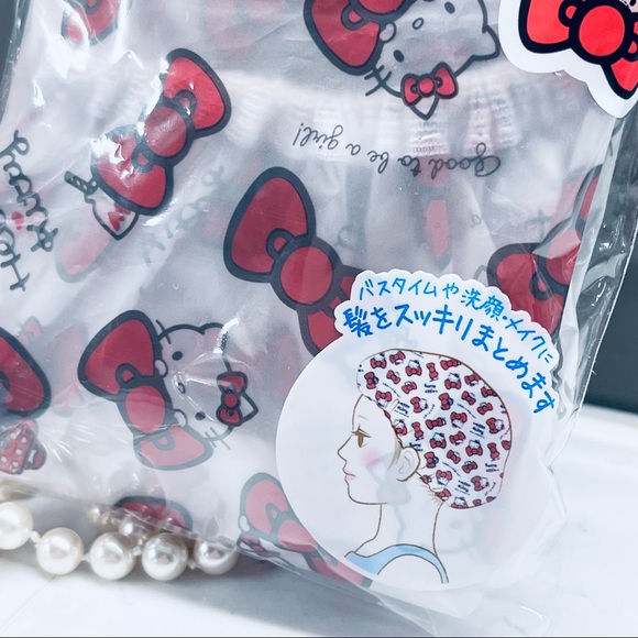 Sanrio | Bath & Body | New Daiso Sanrio Hello Kitty Shower Cap New In ...